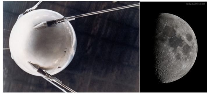 Sputnik and a receding Moon – 12th May 2025 – Cork Astronomy Club